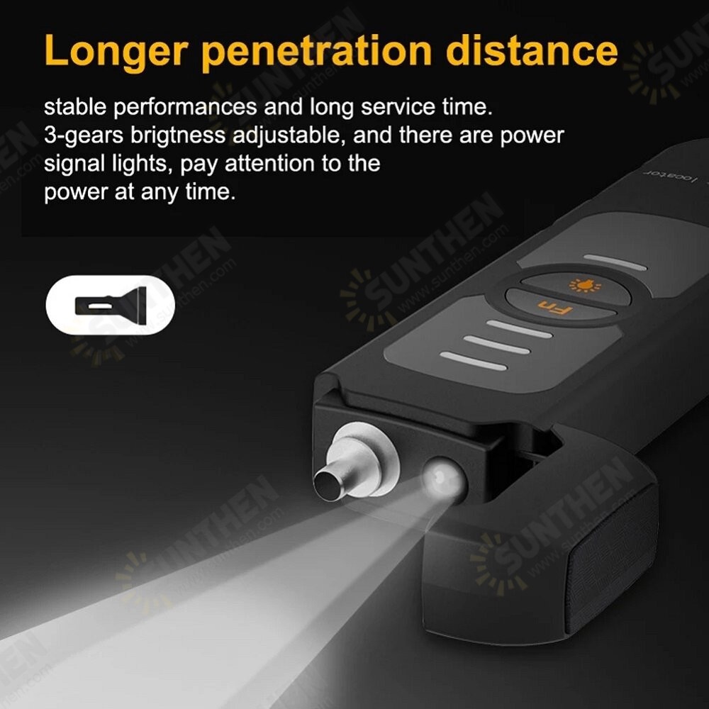 15mW/30mW Handheld Red Light Source Optical Fiber Detector Rechargeable ...