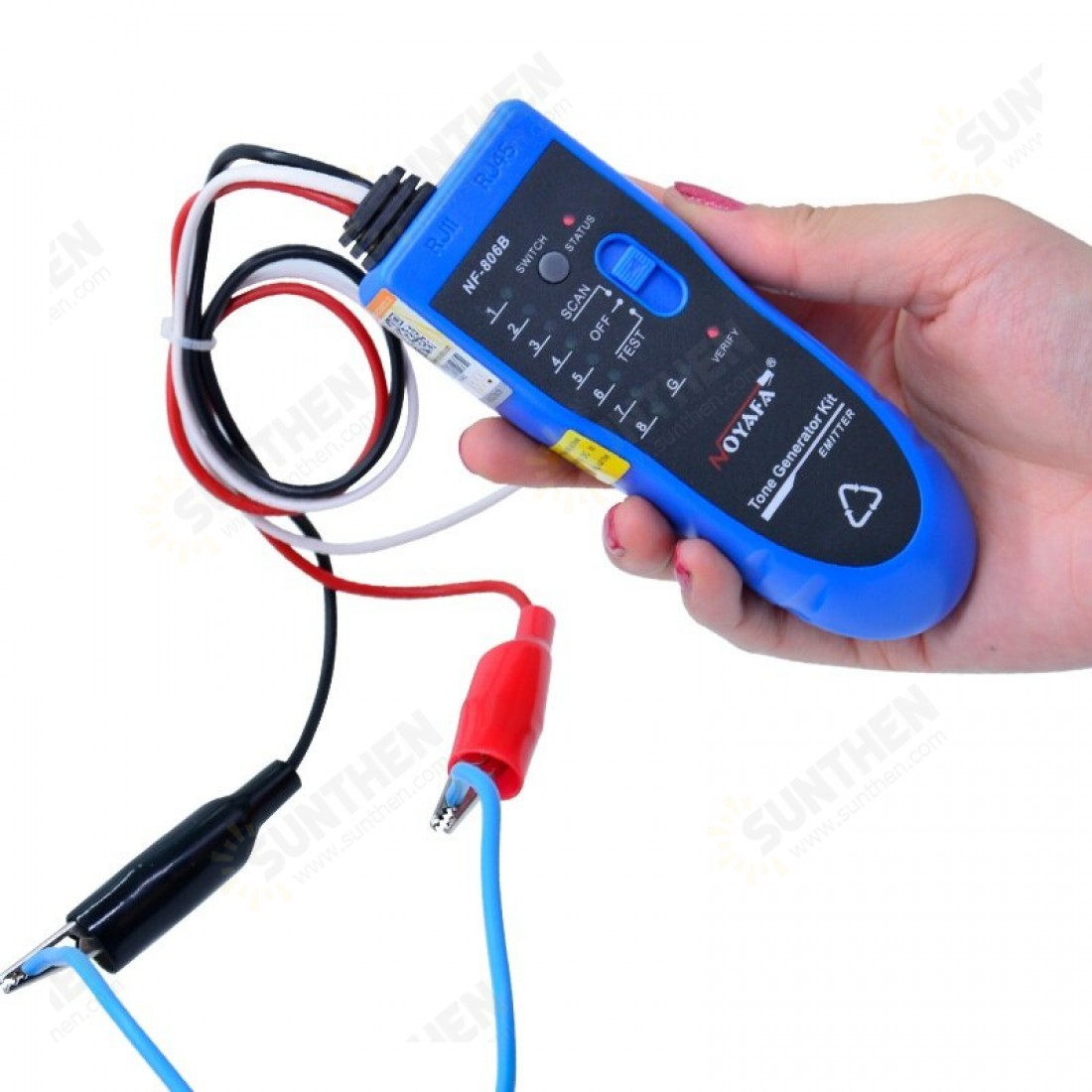 NF-806B Wire Tracker Wire Tracer Cable Tester UTP STP RJ45 RJ11 Metal ...