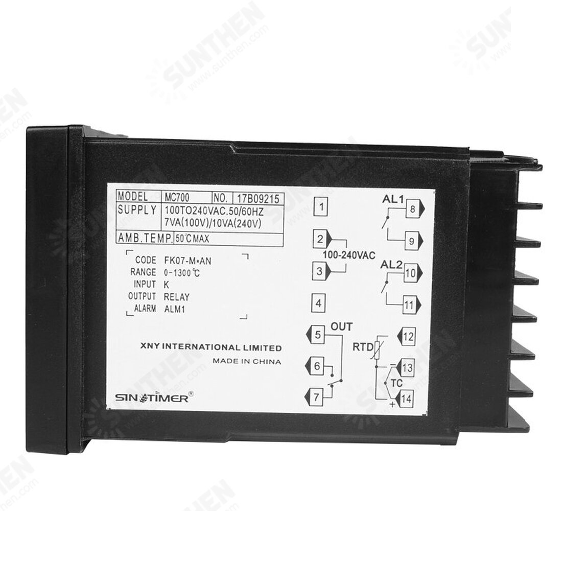 MC700 K Thermocouple PT100 Universal Input Digital PID Temperature ...