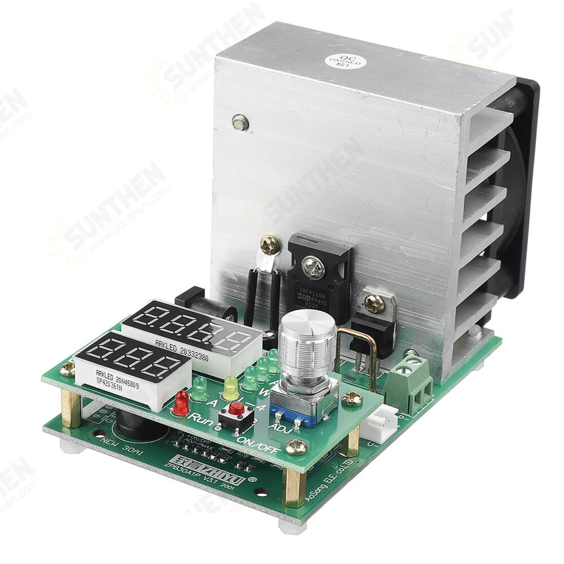 60W / 110W 9.99A 30V Constant Current Electronic Load Aging Battery ...