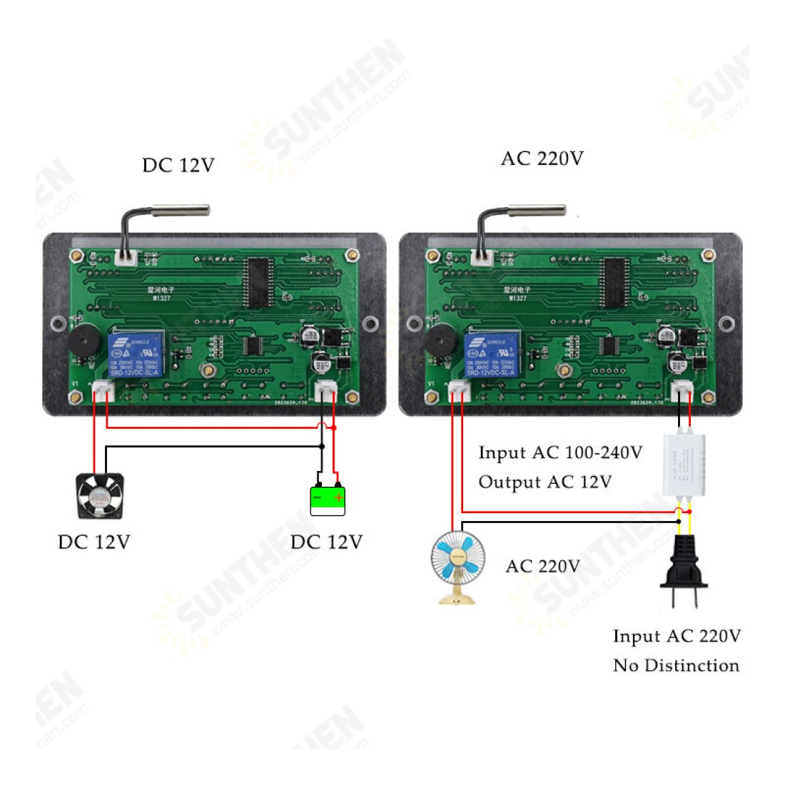 Xh W1327 Special Digital Thermostat Temperature Controller Switch Board For Temperature Control Box