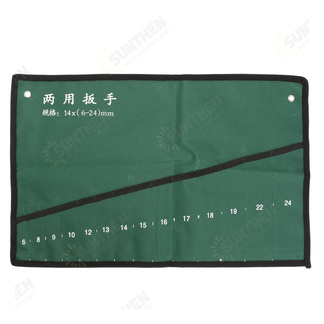 Canvas Roll Up Tool Storage Bag 10/14/20 Pocket Spanner Wrench ...