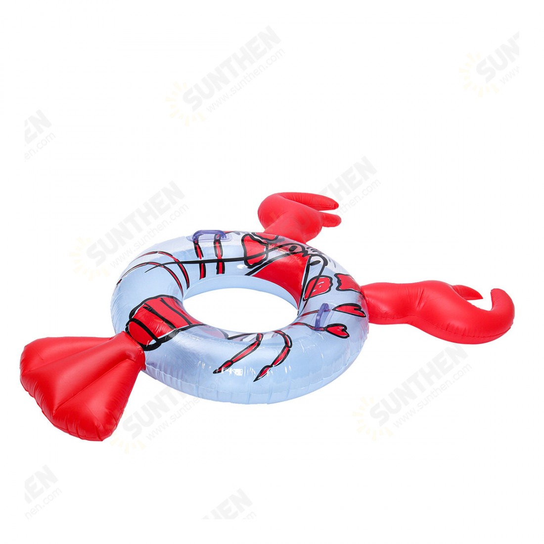 Inflatable Crawfish Swim Ring Swimming Pool Bathing Floating Circle ...