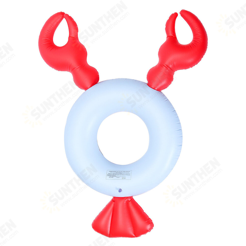 Inflatable Crawfish Swim Ring Swimming Pool Bathing Floating Circle ...