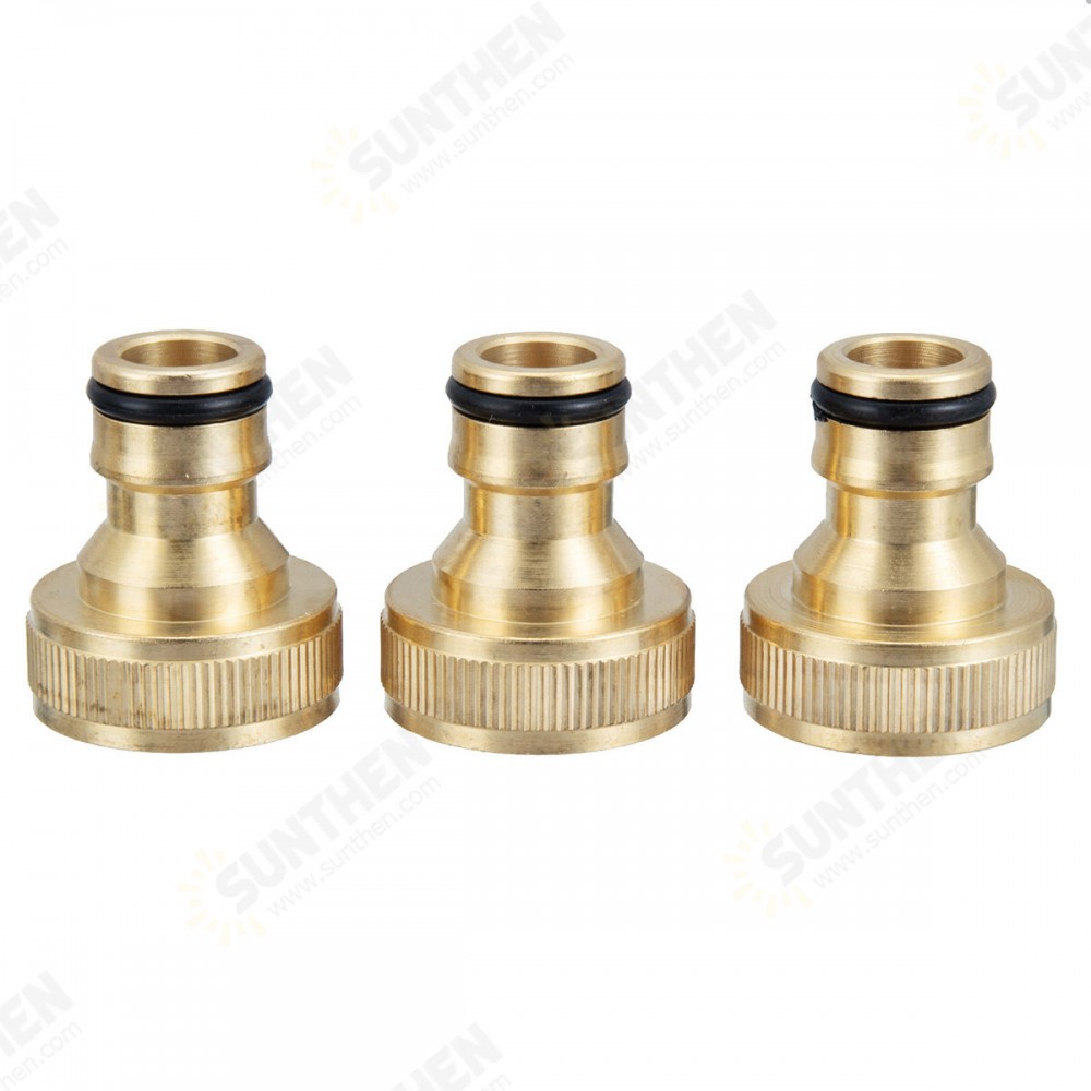 Brass Inner Teeth Quick Connector Set 3/4inch GHT Brass Garden Hose ...