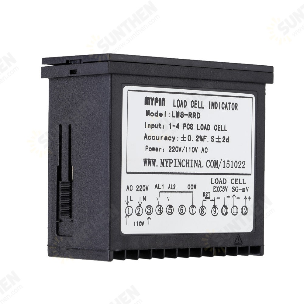 LM8-RRD Digital Weighing Controller Indicator LED Weight Controller Indicator 1-4 Load Cell ...