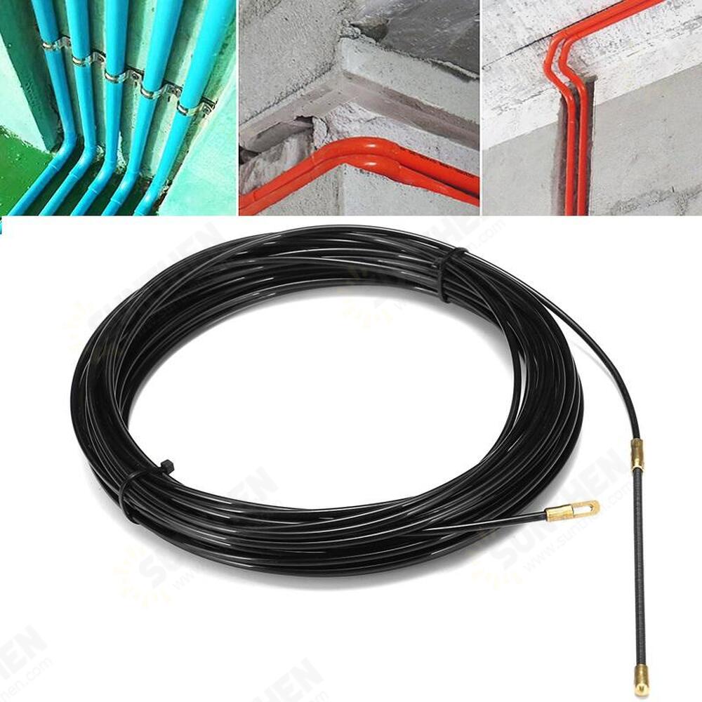 3mm 15m Cable Push Puller Conduit Snake Cable Fish Tape Wire Guide DIY ...