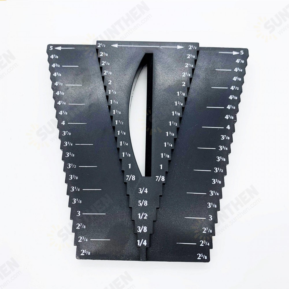 1/8inch-5inch Woodworking Scribe Mark Line Gauge Cross-out Ruler ...