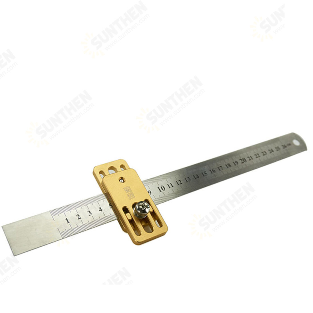 Woodworking Scribing Tool Steel Ruler Positioning Block Crossed-out ...