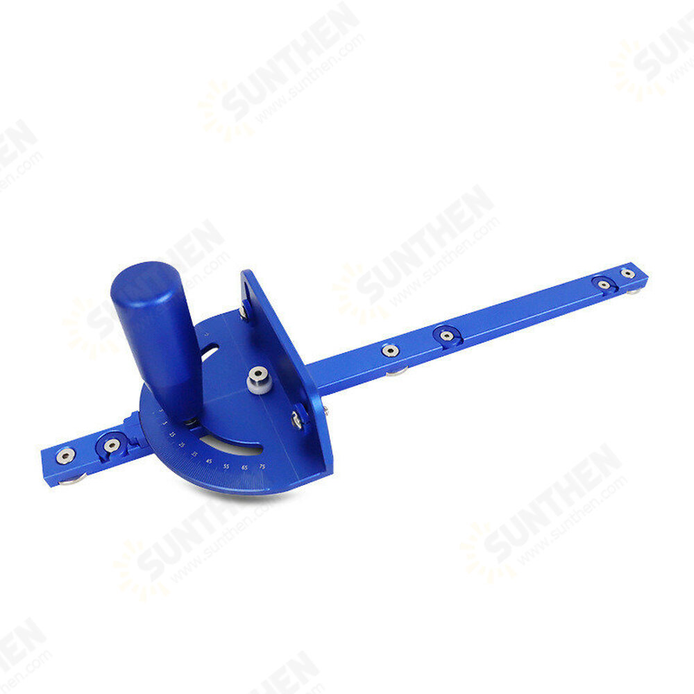 Woodworking Miter Gauge with Profile Fence and Stop Sawing Assembly ...